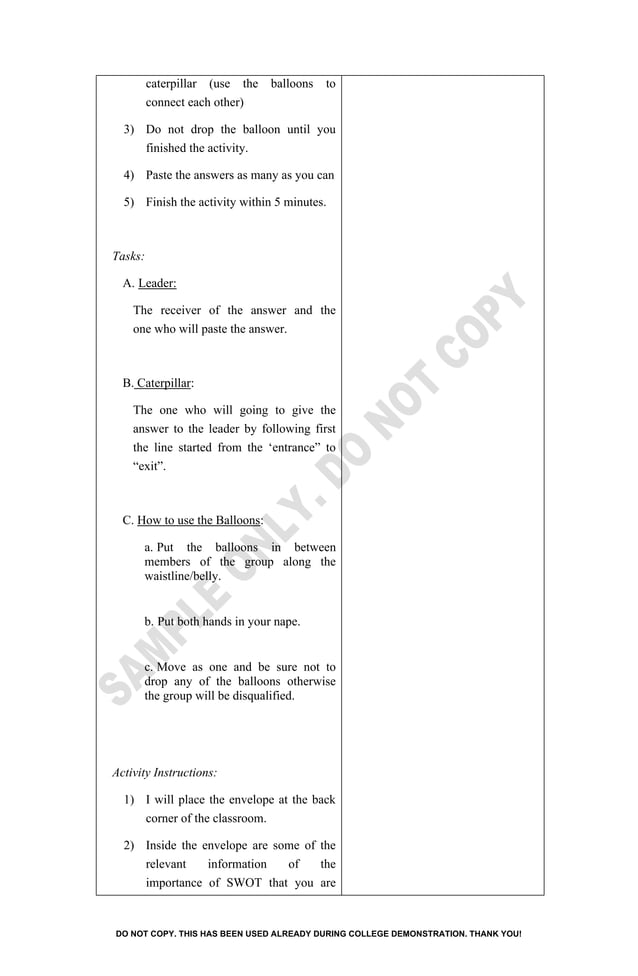 Sample Lesson Plan in Entrepreneurship | PDF | Business | Business and ...