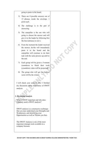 Sample Lesson Plan in Entrepreneurship | PDF | Business | Business and ...