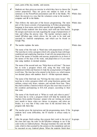 Lesson plan time | DOCX