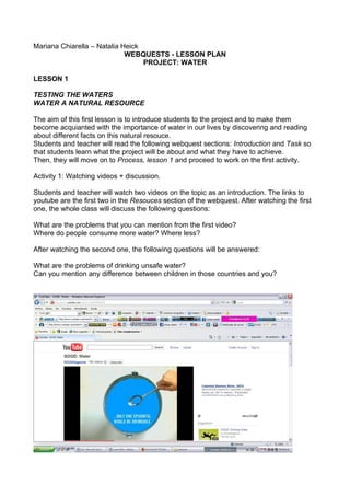 Lesson plan webquests | DOC