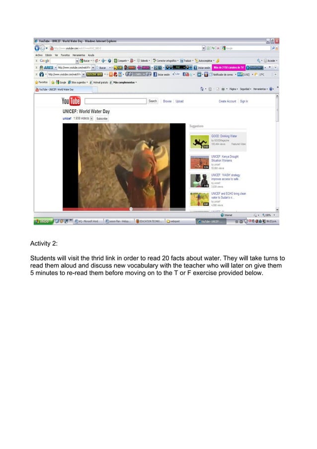 Lesson plan webquests | DOC
