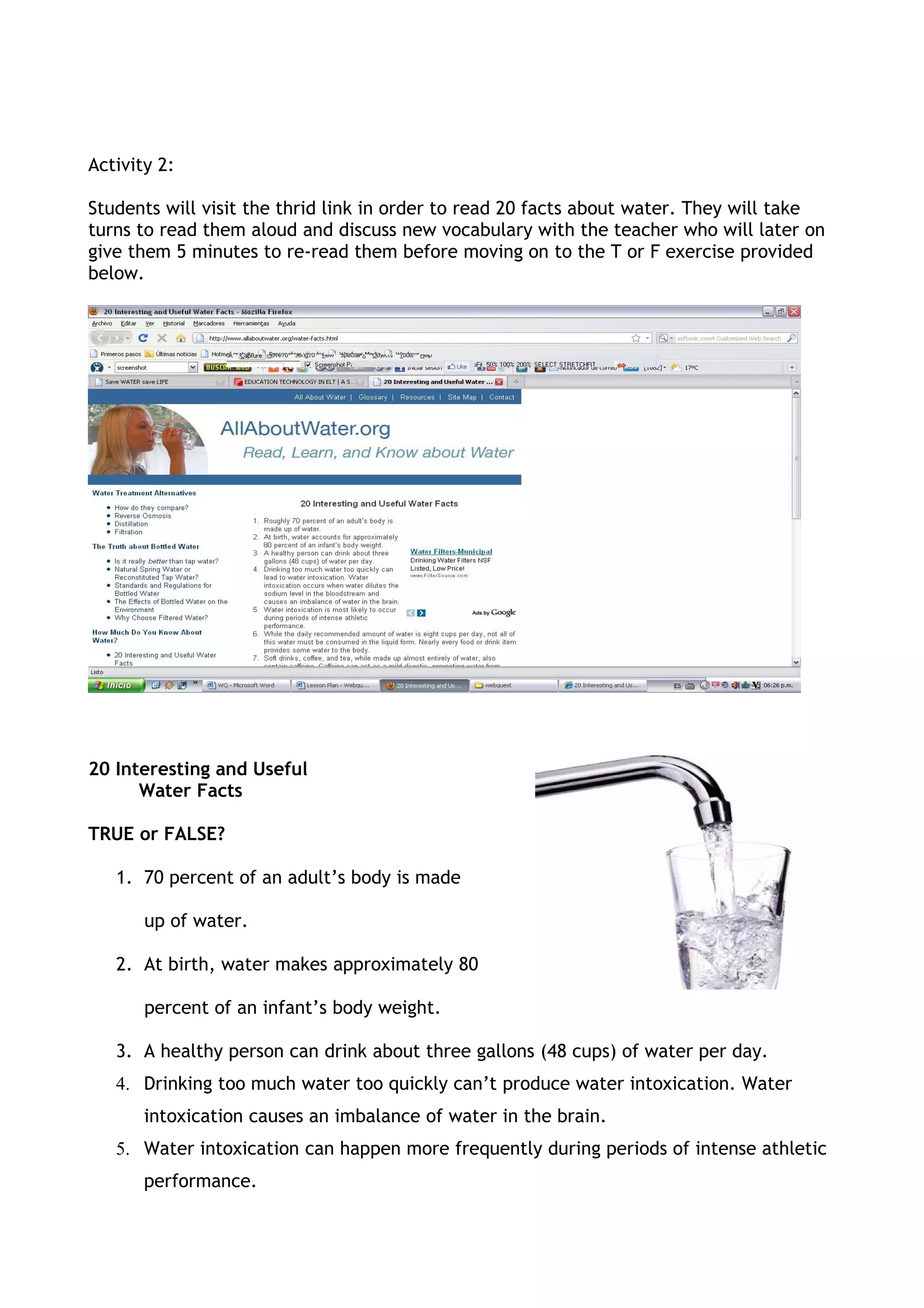 Lesson plan webquests | DOC
