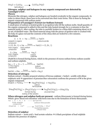 Lesson plan Class XI Chemistry CBSE Topic Lassaigne's Test | PDF