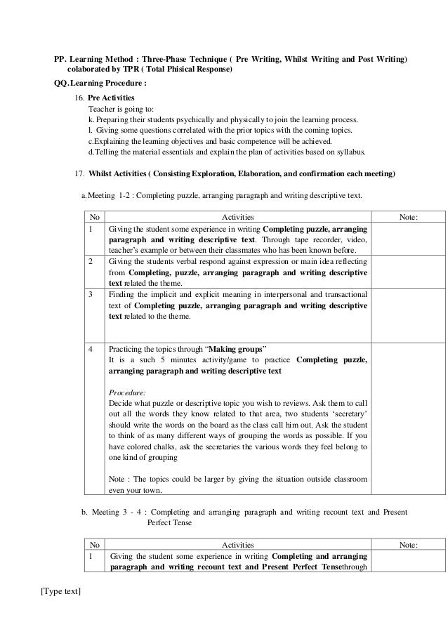 Lesson plan 1.1 and 1.2