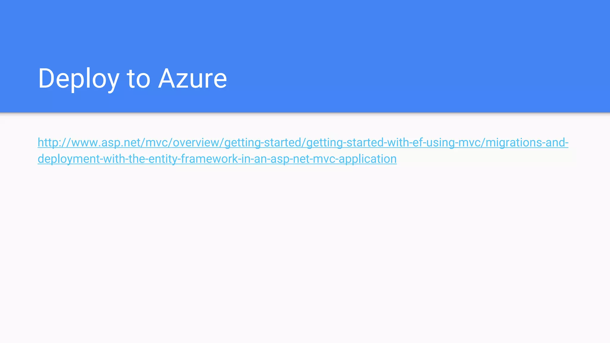 Entity Framework Code First Migrations | PPT
