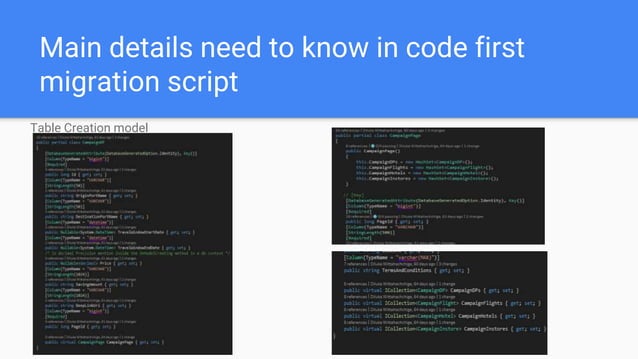 Entity Framework Code First Migrations Ppt