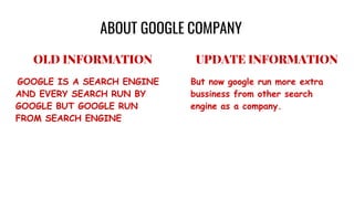 Information about google company | PPT