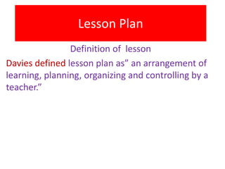LESSON PLAN | PPT