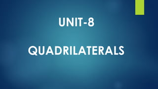 quadrilaterals and its properties. Bed lesson plans | PPT