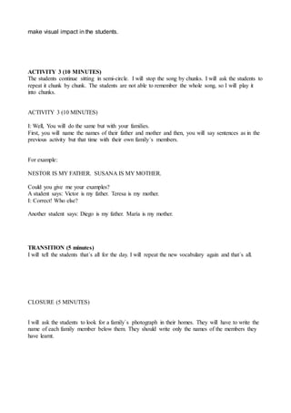 Lesson plan 1 | DOCX | Homework and Study | Education