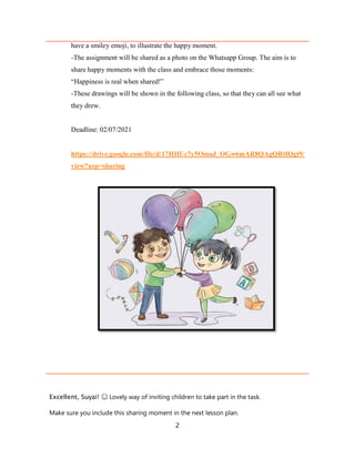 Lesson plan 1 follow-up - p | PDF