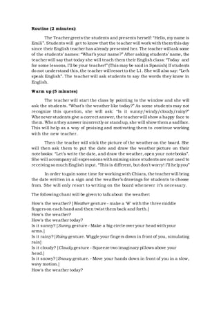 Lesson plan 1 Kindergarten Level | DOCX