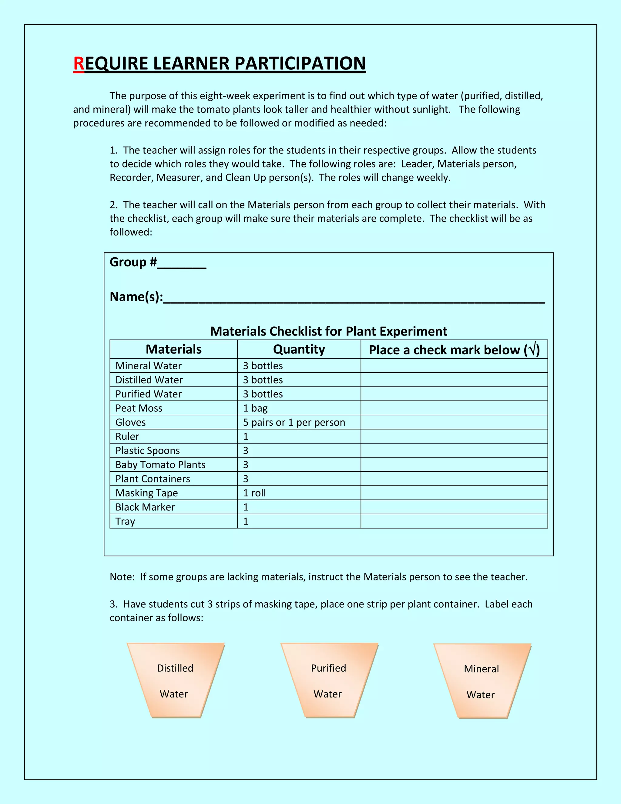 Lesson Plan 1 Plant Growth | PDF