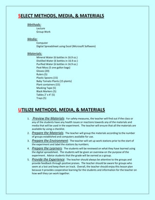 Lesson Plan 1 Plant Growth | PDF