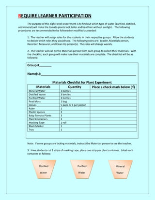 Lesson Plan 1 Plant Growth | PDF