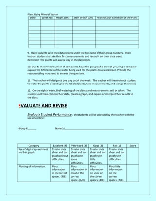 Lesson Plan 1 Plant Growth | PDF
