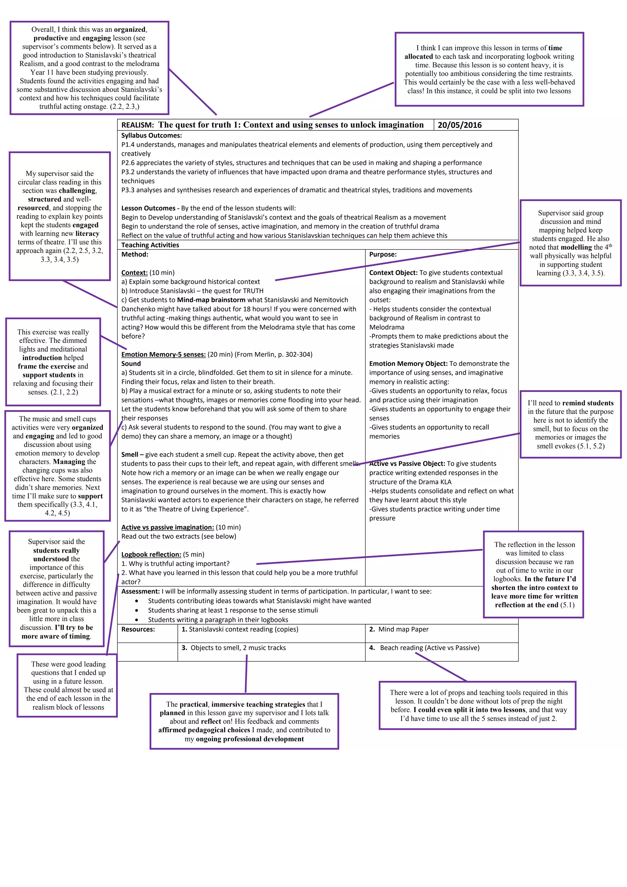 Annotated Lesson Plan | PDF