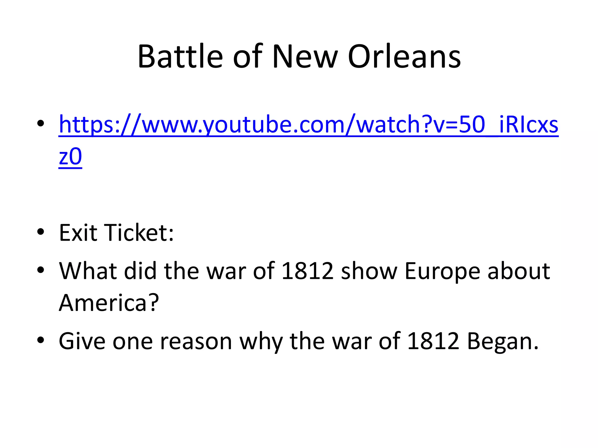 Lesson plan 12 war of 1812 | PPTX