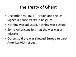Lesson plan 12 war of 1812 | PPTX