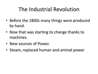 Lesson plan 15 industrial revolution and cities | PPT
