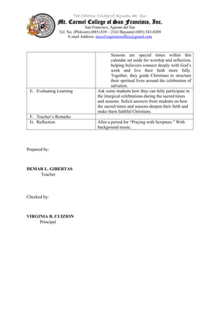 Lesson Plan(1) in Christian Education.docx