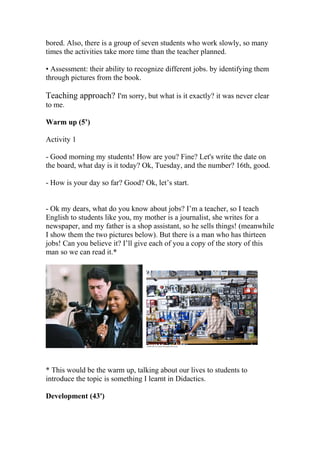 Lesson plan 1 primary | DOC