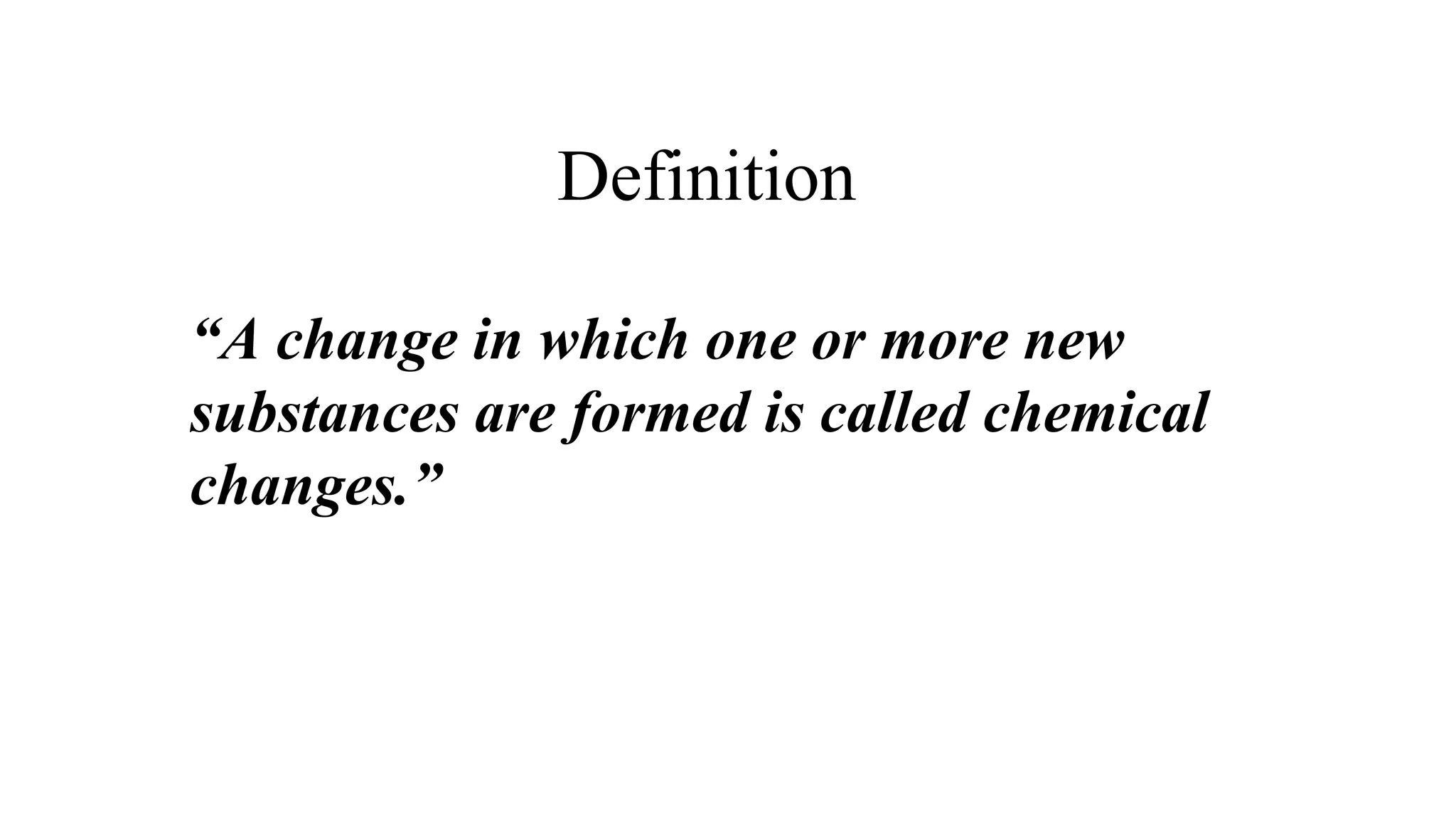 Physical and chemical changes | PDF