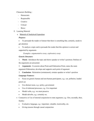 Lesson plan for Reading Skill | DOCX