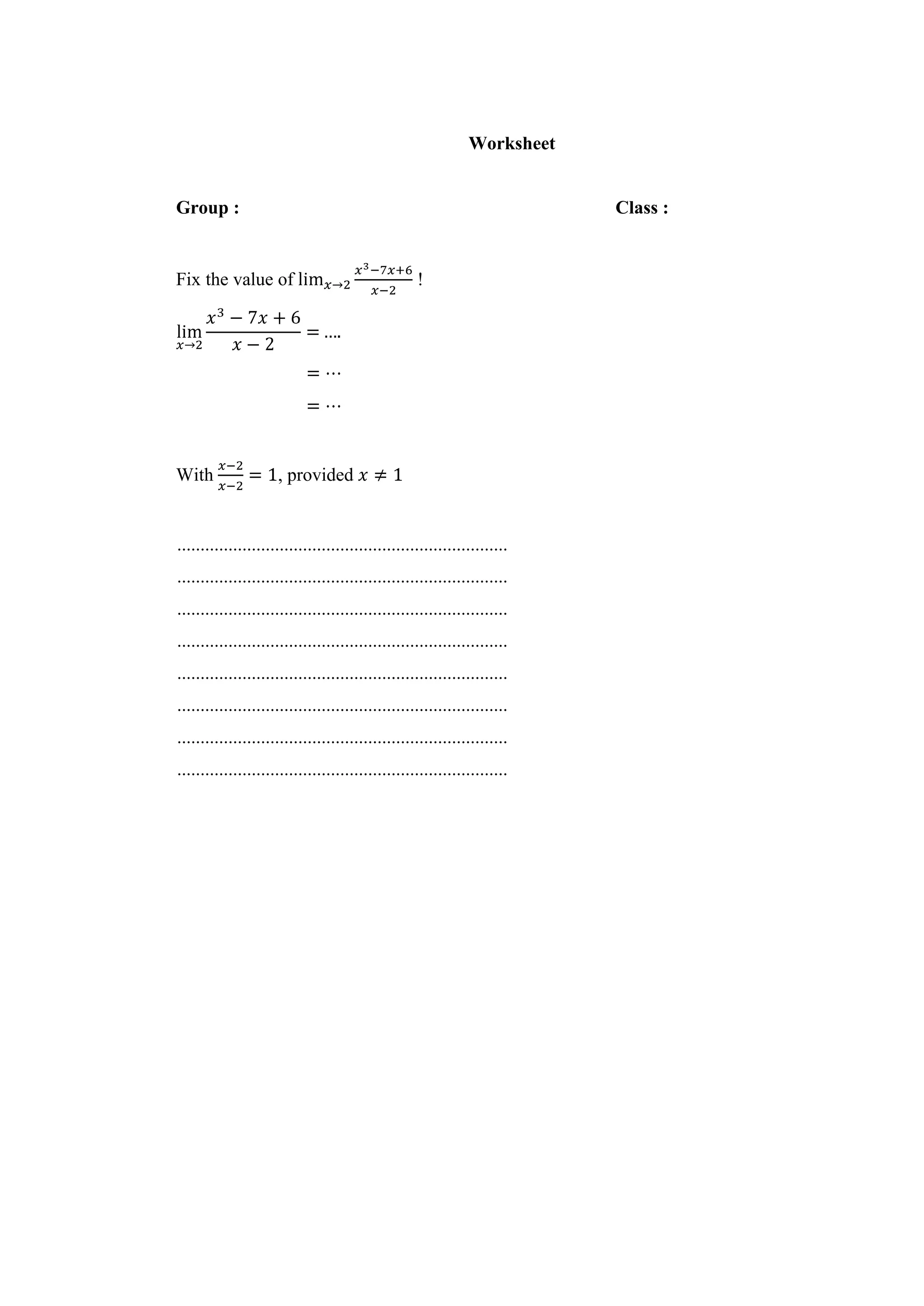 Lesson plan English about Calculus | DOCX