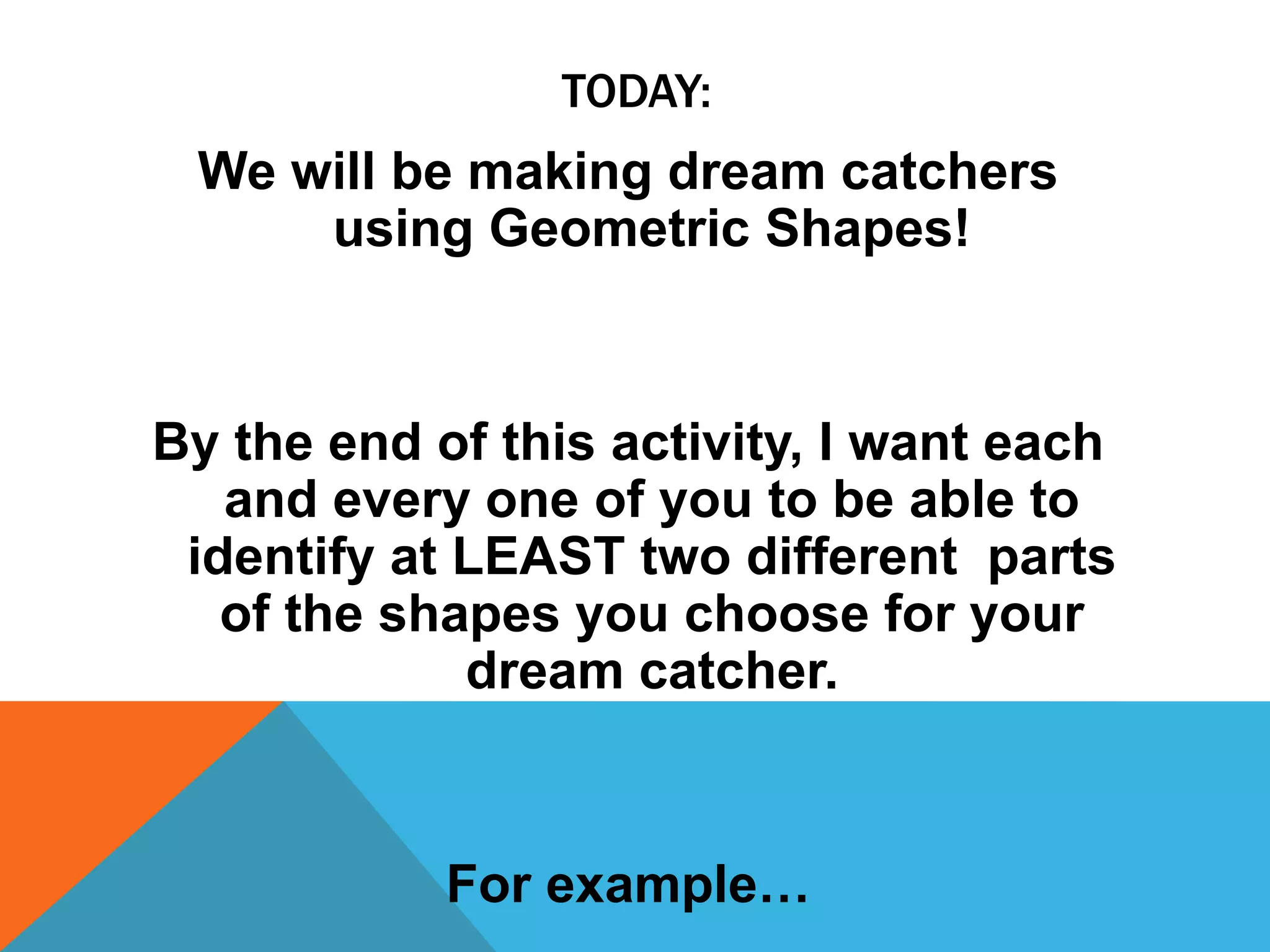 Dream Catcher Lesson Plan | PPTX