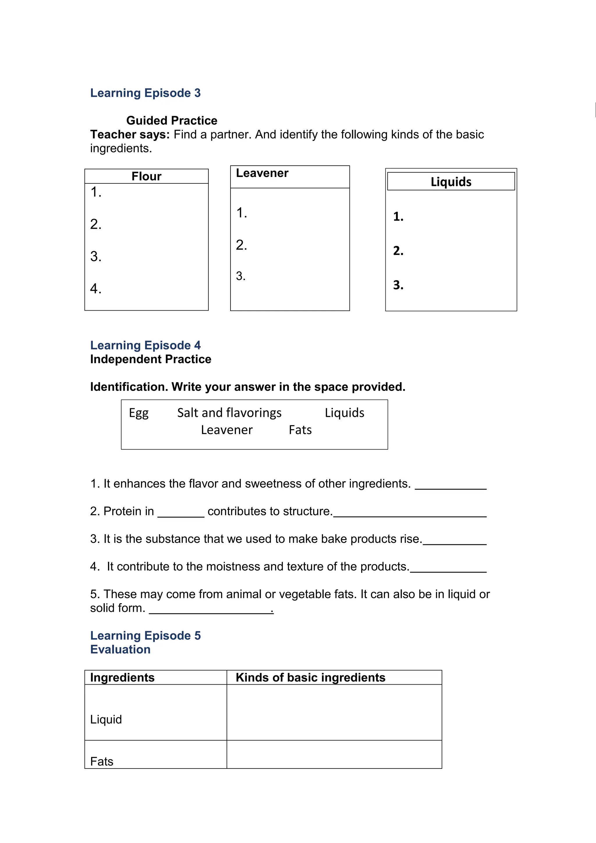 Lesson Plan in bread and pastry thank you | DOCX