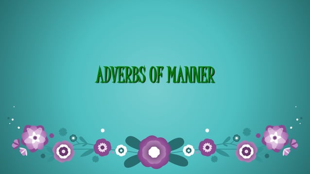 Lesson plan adverb of manner | PPTX