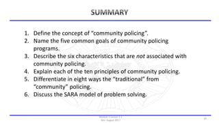 Lesson plan 3.2 community policing | PPTX