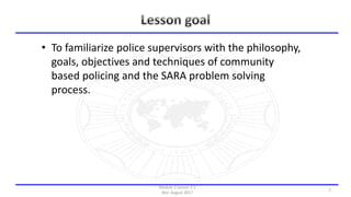 Lesson plan 3.2 community policing | PPTX