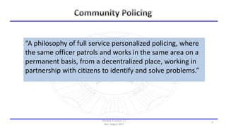 Lesson plan 3.2 community policing | PPTX