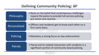 Lesson plan 3.2 community policing | PPTX