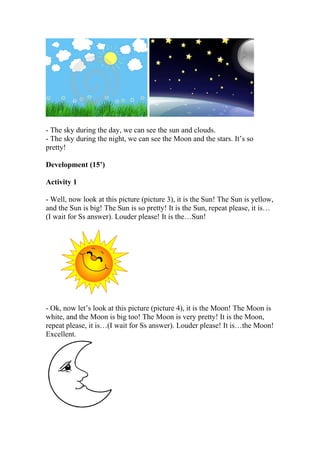Lesson plan 3 kg | DOC | Space and Astronomy | Science