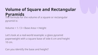 Lesson plan_ 4.1 Finding the volume of square and rectangular pyramids ...
