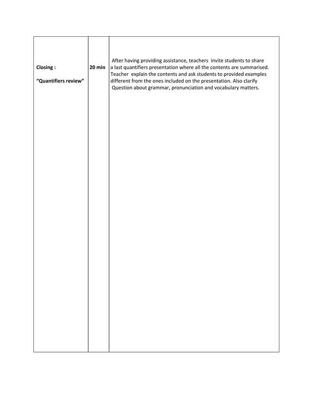 Lesson plan 4 quantifiers 2 | DOCX