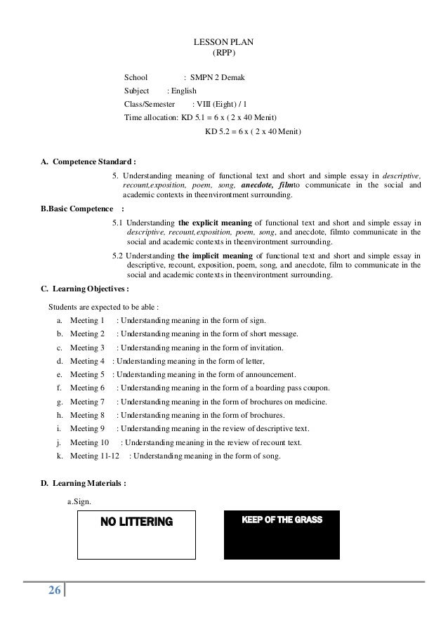 Lesson plan 5.1 and 5.2