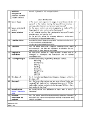 Lesson plan 5 Secondary Level | DOCX