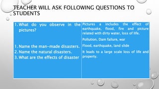 LESSON PLAN ON 5E MODEL.pptx SUBJECT:SOCIAL SCIENCE, TOPIC DISASTER ...
