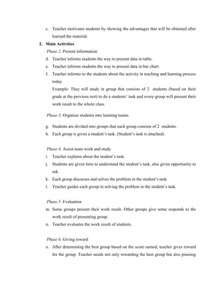 Lesson plan 5th meeting | PDF