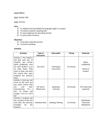 Lesson plan 6 | DOCX