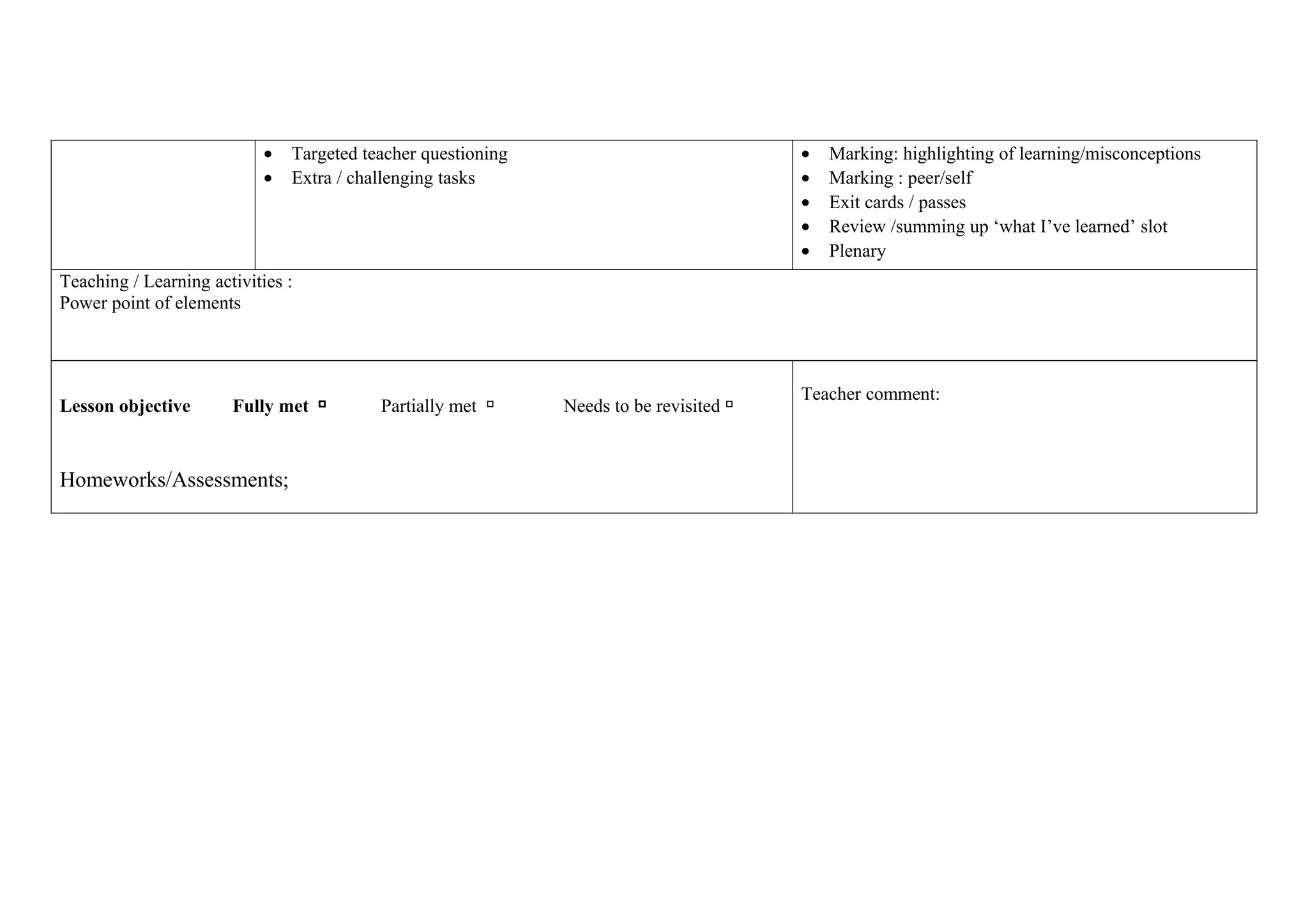 Lesson plan(6) | DOC