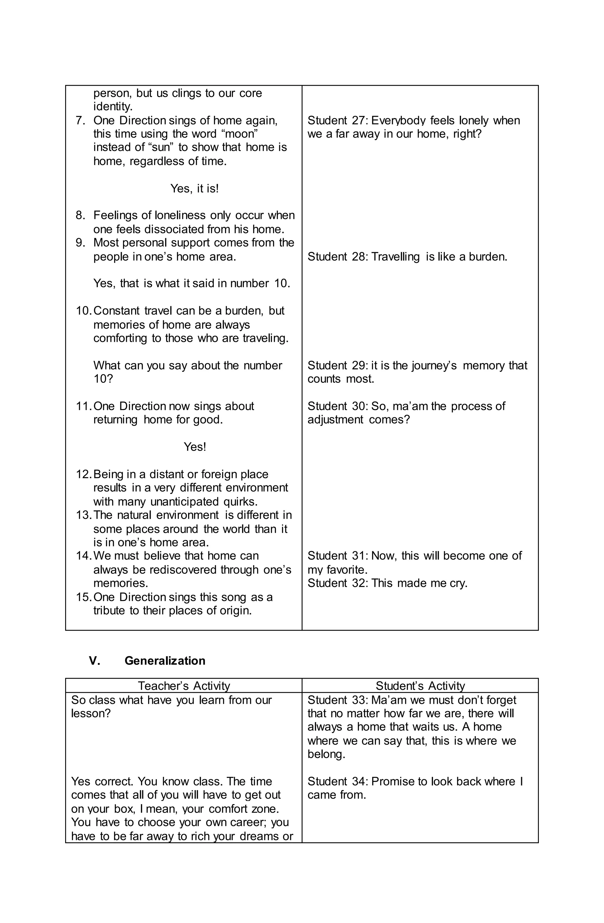 Lesson Plan for Lyric Poetry | DOCX