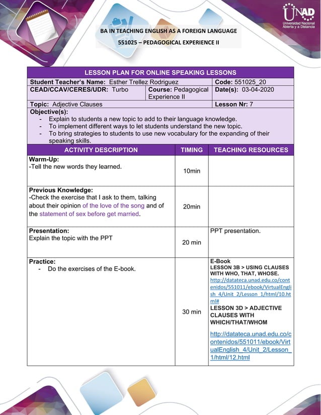 Lesson plan_Relative clauses. | PDF | Education