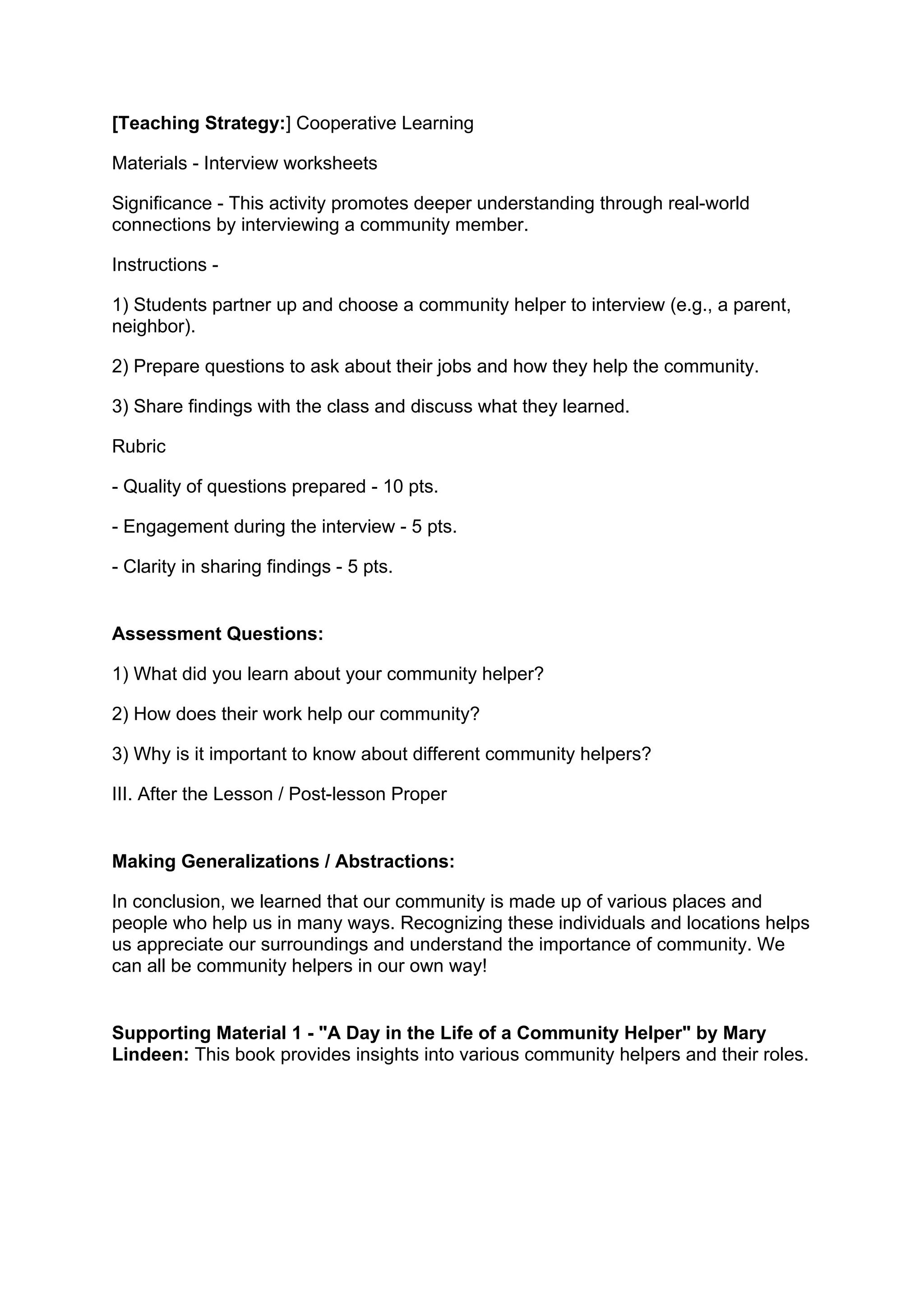 LESSON PLANNING WITH THE INTEGRATION OF LANGUAGE | PDF