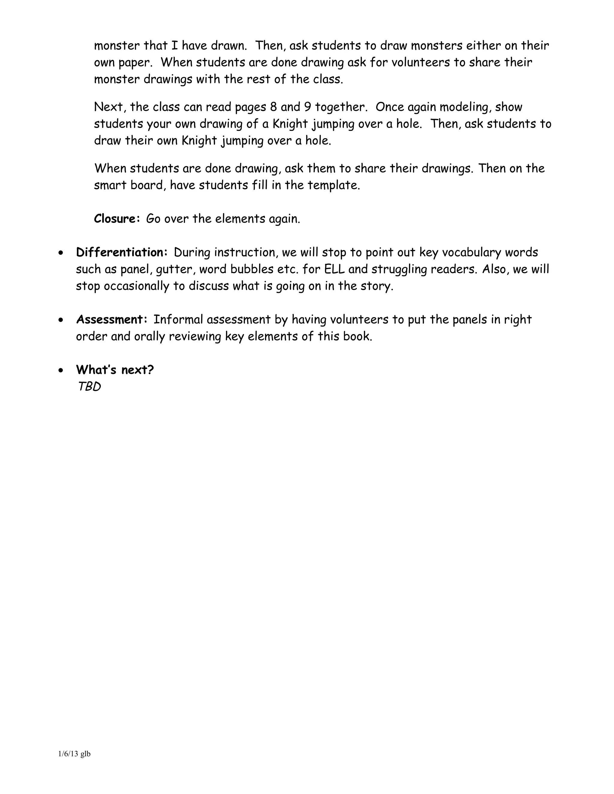 Graphic Novels Lesson 2 | DOC