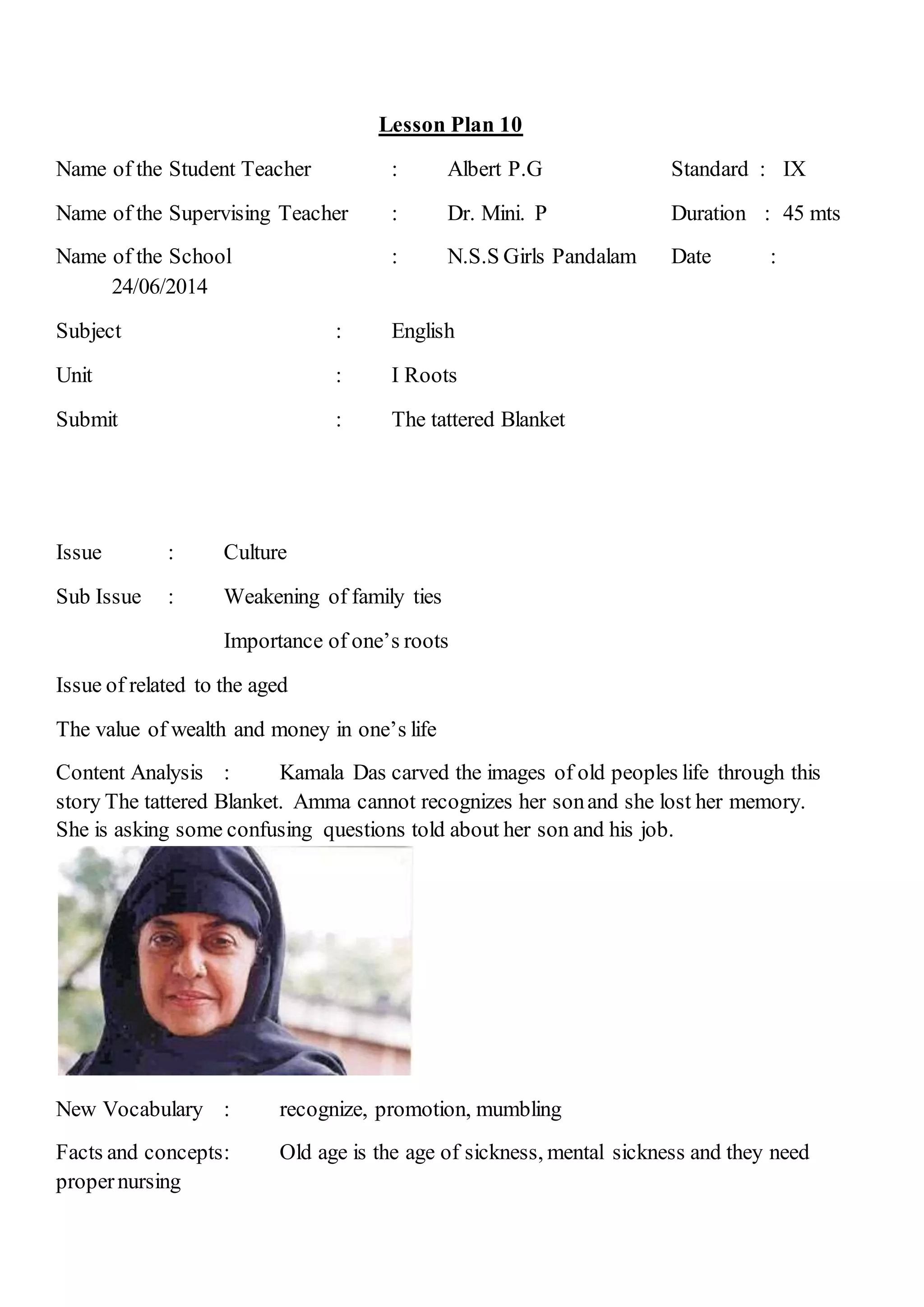 Lesson plan albert | DOCX